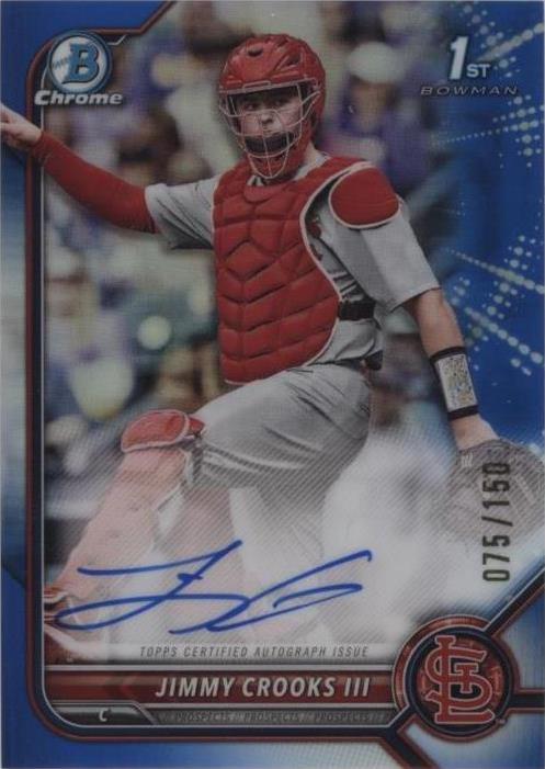 2022 Bowman Draft - Chrome Draft Pick Autographs Blue Refractor #CDA ...