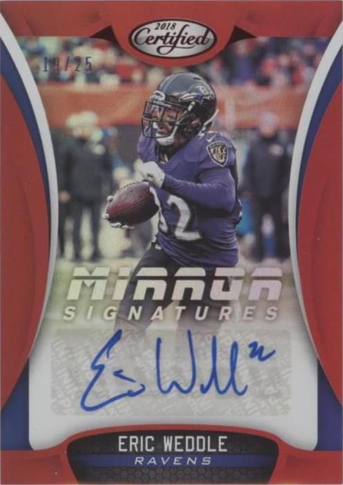 2018 Panini Certified - Mirror Signatures Red #MS-EW Eric Weddle /25 ...