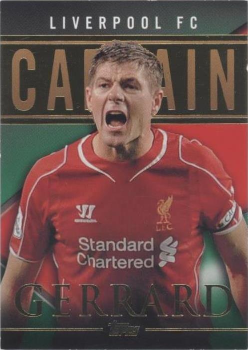 2014 Topps Premier Gold - Captains Green #CS-SG Steven Gerrard /60 for ...