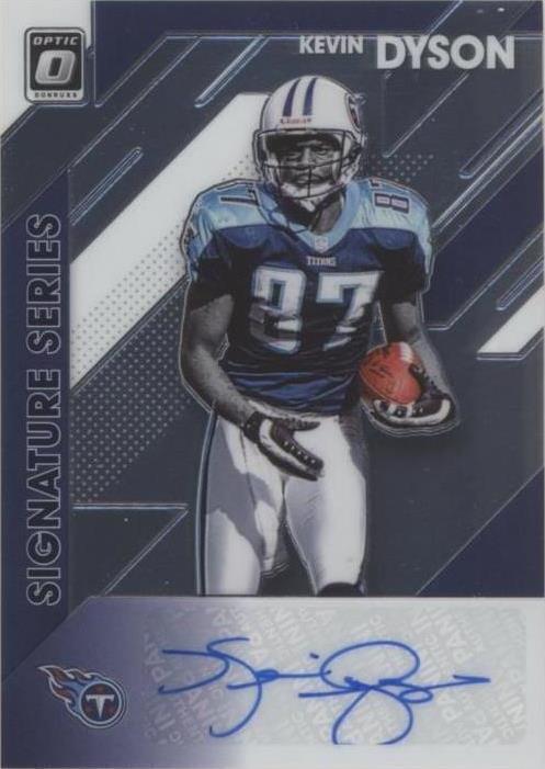2020 Panini Donruss Optic - Signature Series Kevin Dyson #SS-KD (AU ...