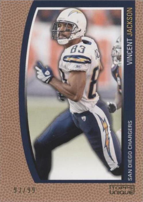 2009 Topps Unique - Vincent Jackson #111 Bronze Select /99 for sale ...