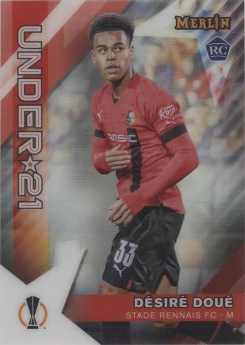 2022-23 Topps Merlin UEFA Club Competitions - U21 Stars #U21-16 Desire Doue (RC) for sale online ...
