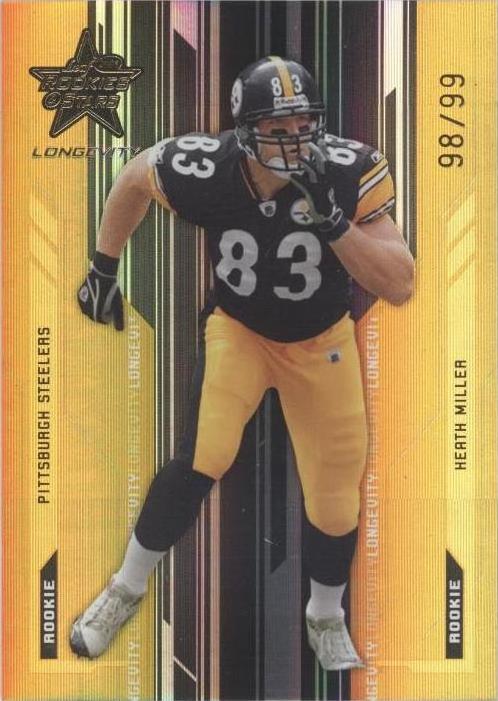 2005 Leaf Rookies & Stars Longevity - Gold #227 Heath Miller /99 (RC) for sale online | eBay