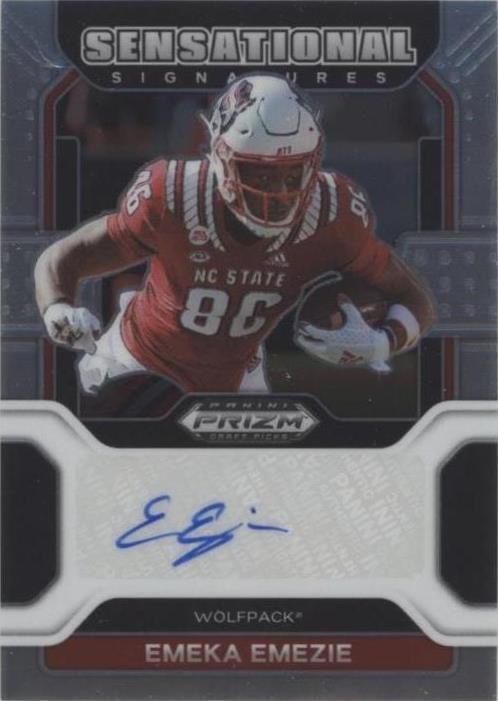 2023 Panini Chronicles Draft Picks - 2022 Prizm Draft Picks Sensational Signatures Emeka Emezie ...