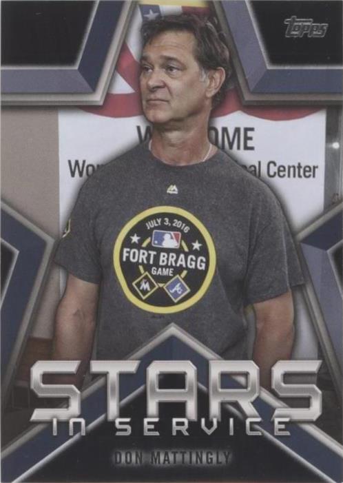 2021 Topps - Stars in Service Black #SIS-13 Don Mattingly /299 for sale ...