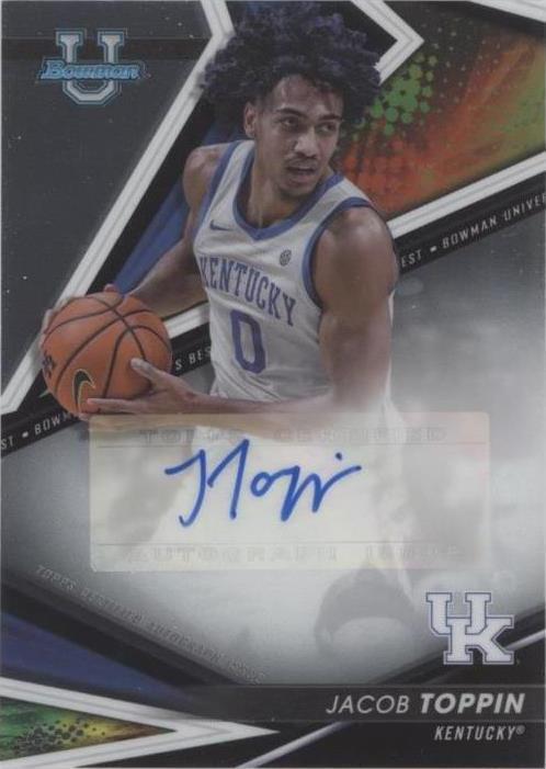 2022-23 Bowman University Best - Best of 2022-23 Autographs Jacob ...