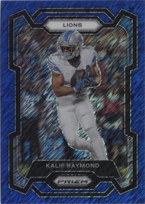 2023 Panini Prizm - Blue Shimmer Prizm #100 Kalif Raymond /25 for sale ...