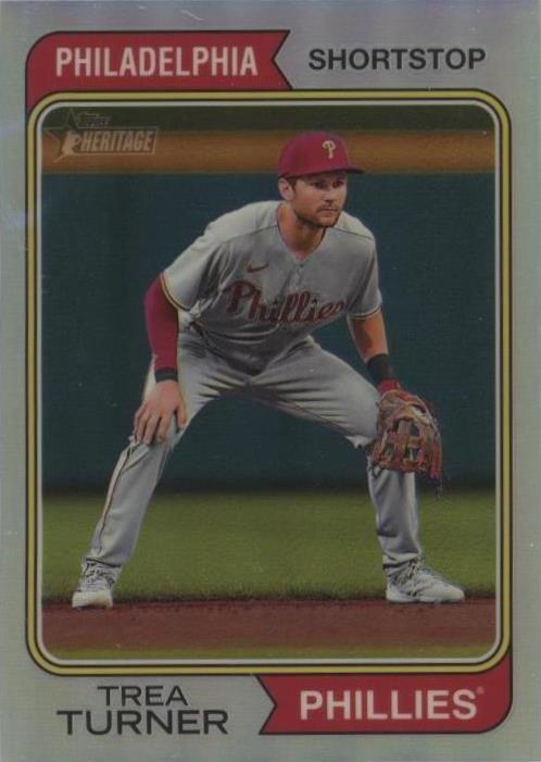 2023 Topps Heritage High Number - Chrome Refractor #575 Trea Turner ...
