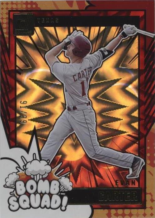 2024 Panini Donruss - Bomb Squad Evan Carter #11 Red Xplosion /99 (RC ...