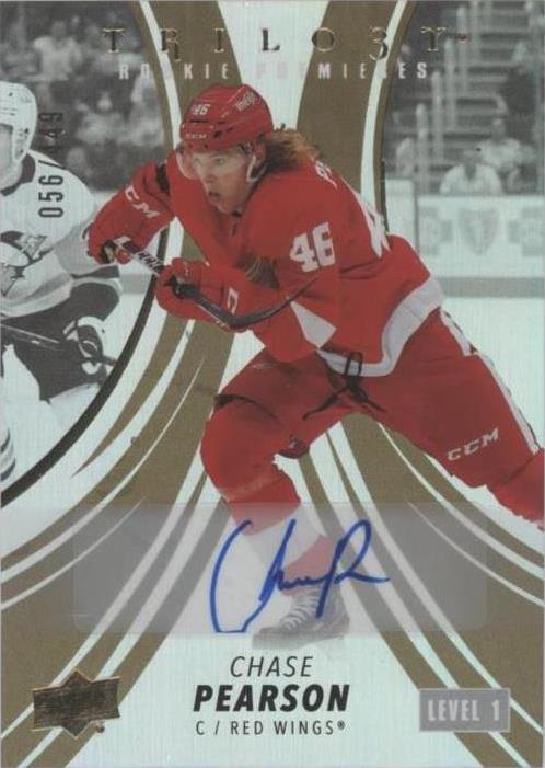 2022-23 Upper Deck Trilogy - Rookie Premieres Gold Autographs #107 Chase Pearson /449 (AU, RC ...
