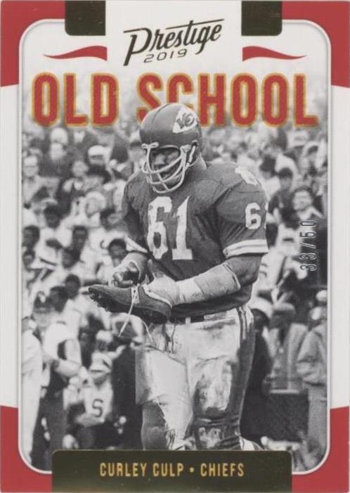 2019 Panini Prestige - Old School Xtra Points Gold #OS-CC Curley Culp ...