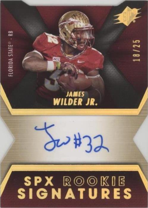 2014 SPx - Rookie Signatures Die-Cut Autographs #97 James Wilder Jr ...
