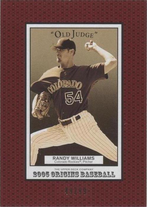 2005 Upper Deck Origins - Old Judge Randy Williams #267 Red /99 (RC ...