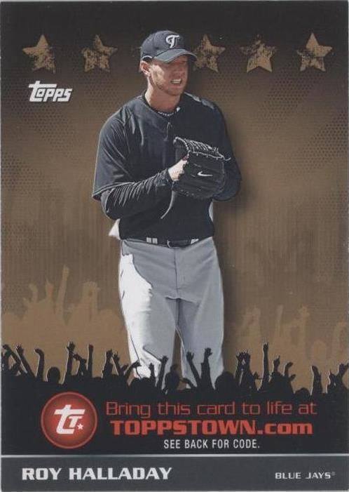 2009 Topps - Toppstown Redemption Code Cards Roy Halladay #TTT2 Gold ...