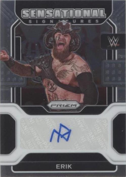 2022 Panini Prizm WWE - Sensational Signatures Erik #SS-ERK (AU) for ...