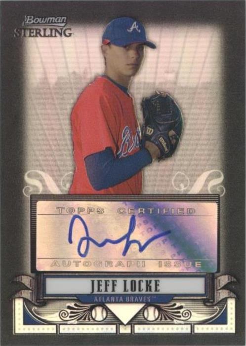 2008 Bowman Sterling - Prospects Black Refractor #BSP-JL Jeff Locke /25 ...