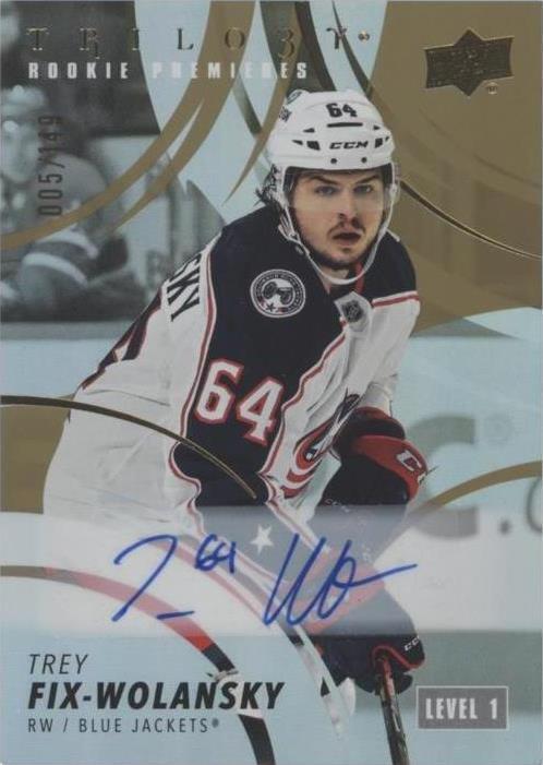 2022-23 Upper Deck Trilogy - Rookie Premieres Trey Fix-Wolansky #153 ...