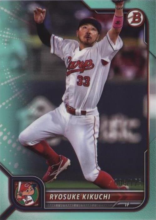 2022 Bowman NPB Nippon Professional Baseball - Aqua #113 Ryosuke Kikuchi /175 (RC) for sale ...