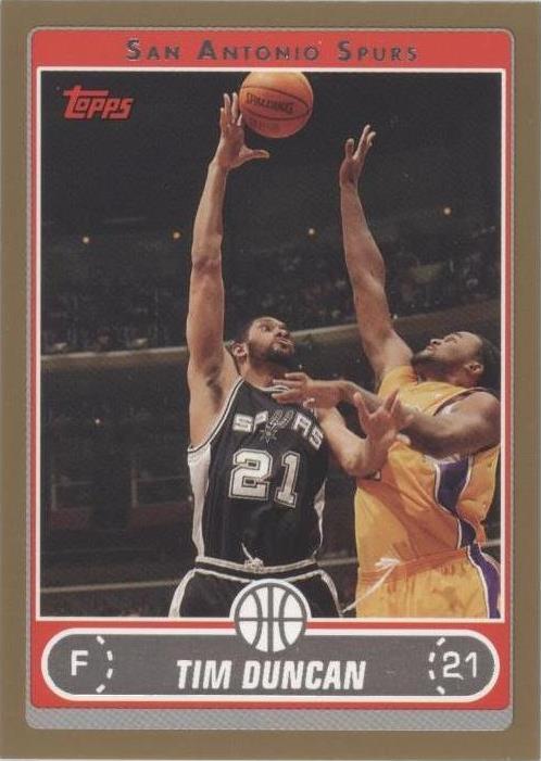 2006-07 Topps - Gold #2 Tim Duncan /500 for sale online | eBay