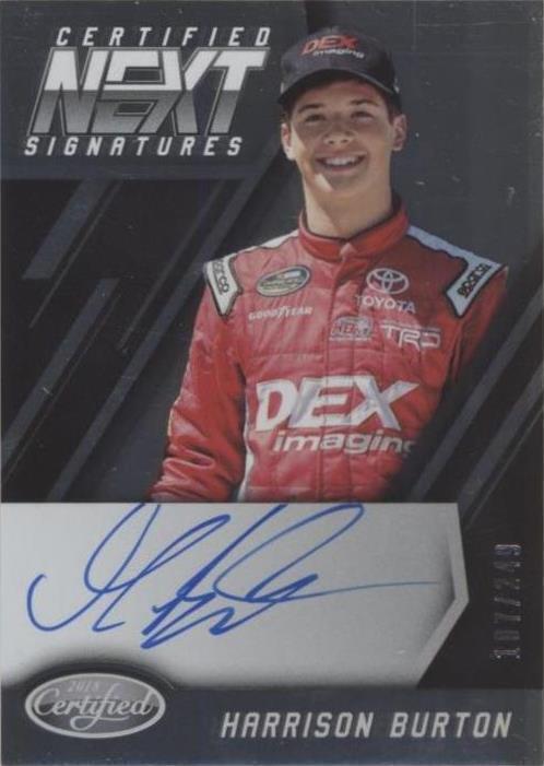 2018 Panini Certified - Certified Next Signatures Harrison Burton #NEXT ...