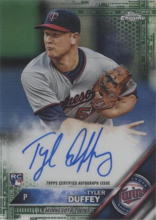 2016 Topps Chrome - Rookie Autographs Green Refractor #RA-TD Tyler ...