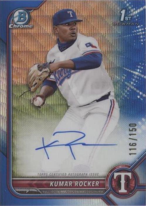 2022 Bowman Draft - Chrome Draft Pick Autographs Kumar Rocker #CDA-KR ...