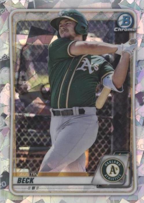 2020 Bowman - Chrome Prospects Austin Beck #BCP-16 Atomic Refractor (RC ...