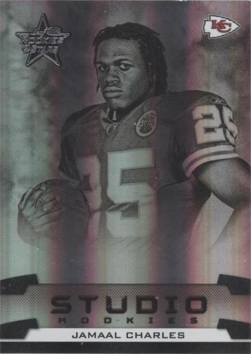 2008 Leaf Rookies & Stars - Studio Rookies Black #SR-17 Jamaal Charles ...