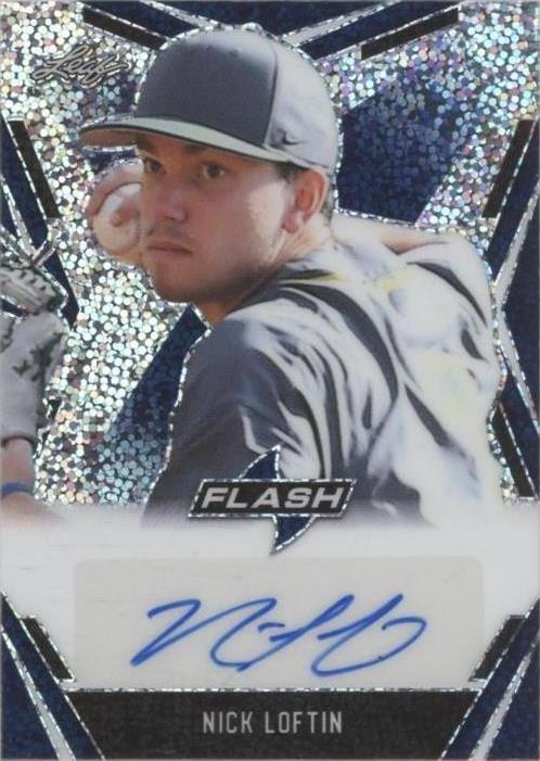 2020 Leaf Flash - Portrait Autographs Blue #PA-NL1 Nick Loftin /50 (AU ...