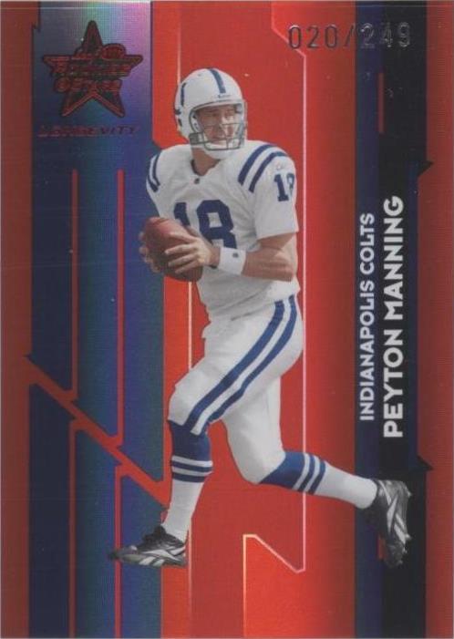 2006 Leaf Rookies & Stars Longevity - Ruby #48 Peyton Manning /249 for ...