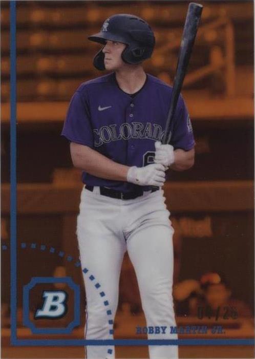 2022 Bowman Heritage - Chrome Prospects Orange Refractor #BHPC-38 Robby ...