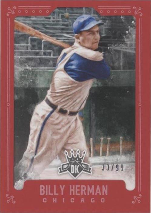 2017 Panini Diamond Kings - Red Framed #3 Billy Herman /99 for sale ...