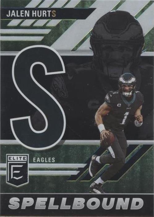 2023 Panini Donruss Elite - Spellbound Green #SB-JH5 Jalen Hurts for ...