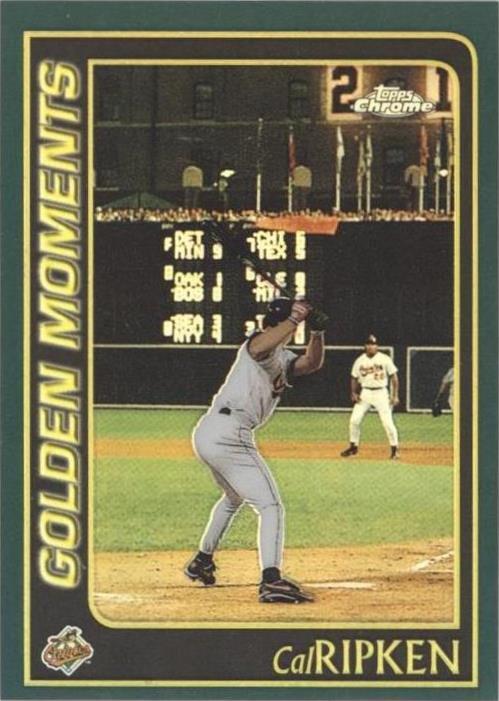 2001 Topps Chrome - Golden Moments Retrofractor #309 Cal Ripken for ...