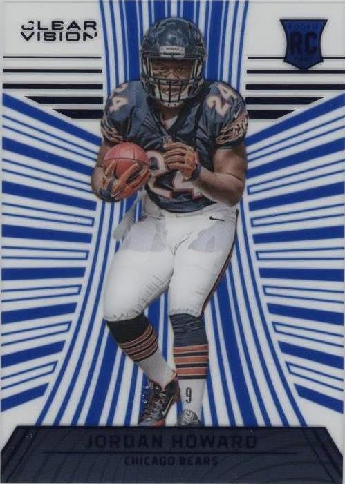 2016 Panini Clear Vision - Rookies Level 1 Blue #128 Jordan Howard /99 ...