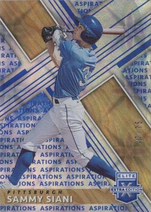 2019 Panini Elite Extra Edition - Aspirations Blue #37 Sammy Siani /75 ...