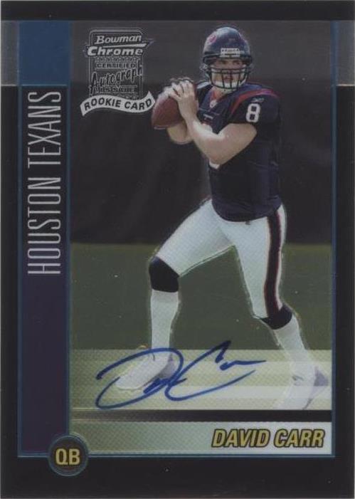 2002 Bowman Chrome - Rookie Autograph #226 David Carr (AU, RC) for sale ...