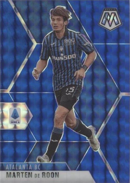 2020-21 Panini Mosaic Serie A - Blue Mosaic Prizm #19 Marten de Roon ...