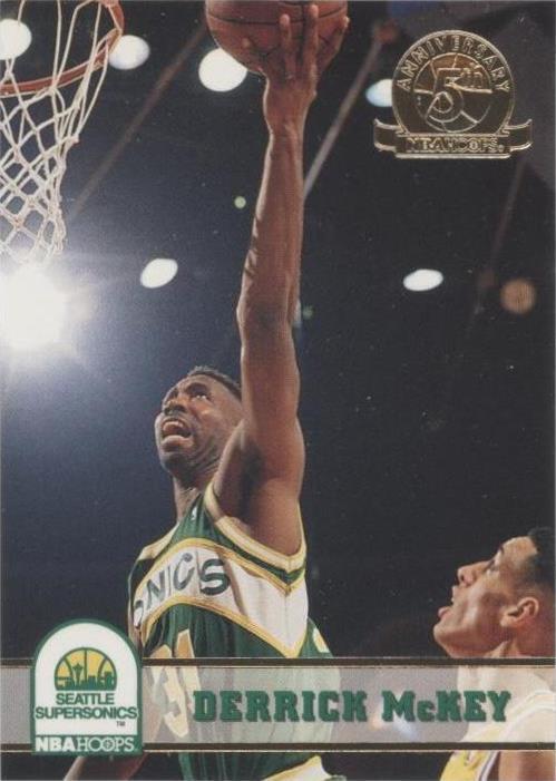 1993-94 NBA Hoops - Derrick McKey #208 Fifth Anniversary for sale ...