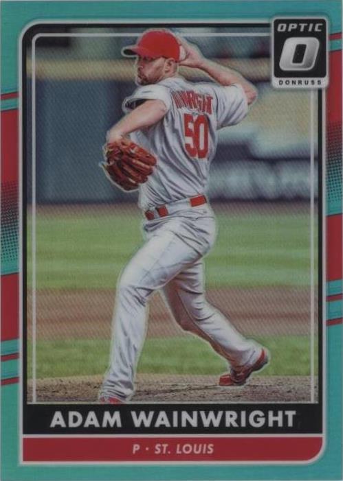 2016 Panini Donruss Optic - Aqua #102 Adam Wainwright /299 for sale ...