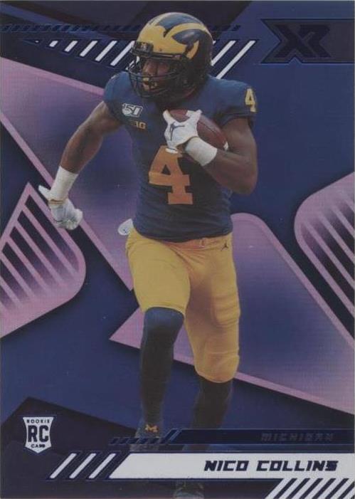 2021 Panini Chronicles Draft Picks - Xr Blue #199 Nico Collins /99 (RC ...