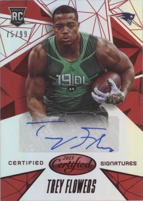 2015 Panini Certified - Certified Signatures Trey Flowers #CS-TF Mirror ...