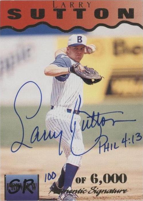 1995 Signature Rookies - Previews Larry Sutton #33 Signatures /6000 (AU ...