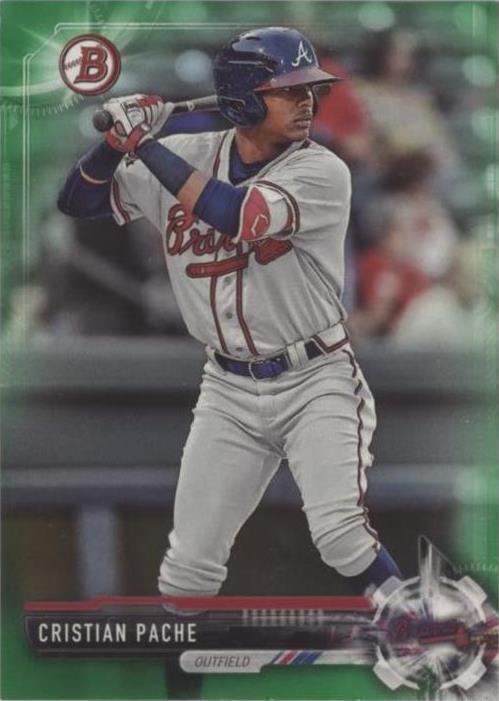2017 Bowman Draft - Cristian Pache #BD-40 Green /99 (RC) for sale ...
