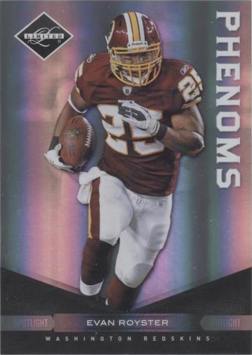 2011 Panini Limited - Phenoms Spotlight Silver #166 Evan Royster /50 ...