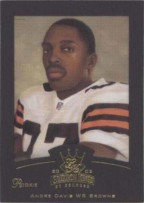 2002 Donruss Gridiron Kings - Gold #126 Andra Davis /100 (RC) for sale ...