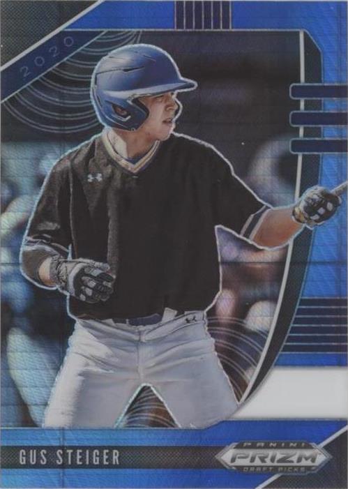 2020 Panini Prizm Draft Picks - Blue and Carolina Blue Hyper Prizm #PDP147 Gus Steiger (RC) for ...