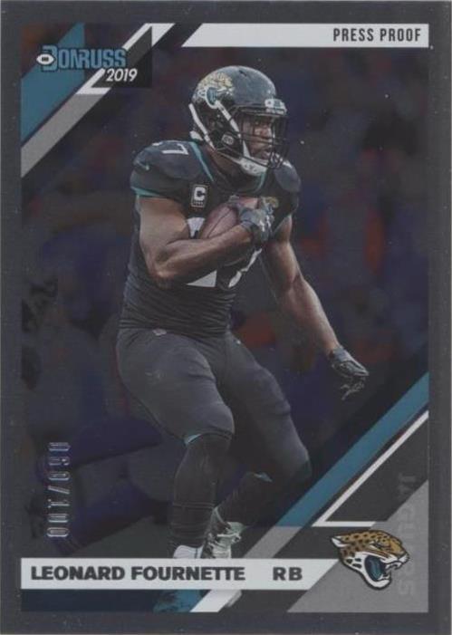 2019 Panini Donruss - Press Proof Silver #128 Leonard Fournette /100 ...