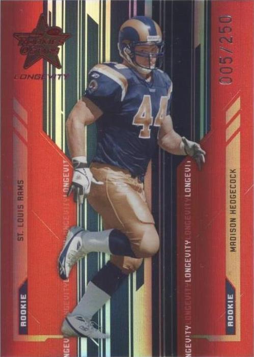 2005 Leaf Rookies & Stars Longevity - Rookie Madison Hedgecock #188 Ruby /250 (RC) for sale ...