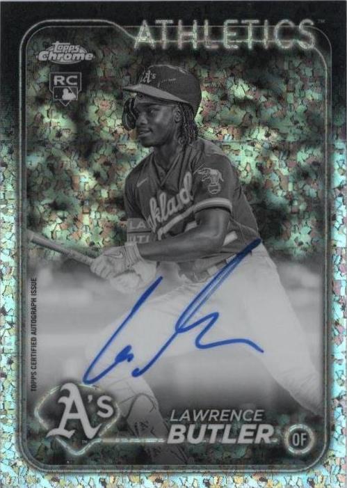 2024 Topps Chrome - Rookie Autographs Lawrence Butler #RA-LBU Black ...